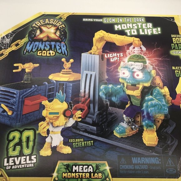 Treasure X | Toys | Treasure X Monster Gold Mega Monster Lab 2 Levels ...